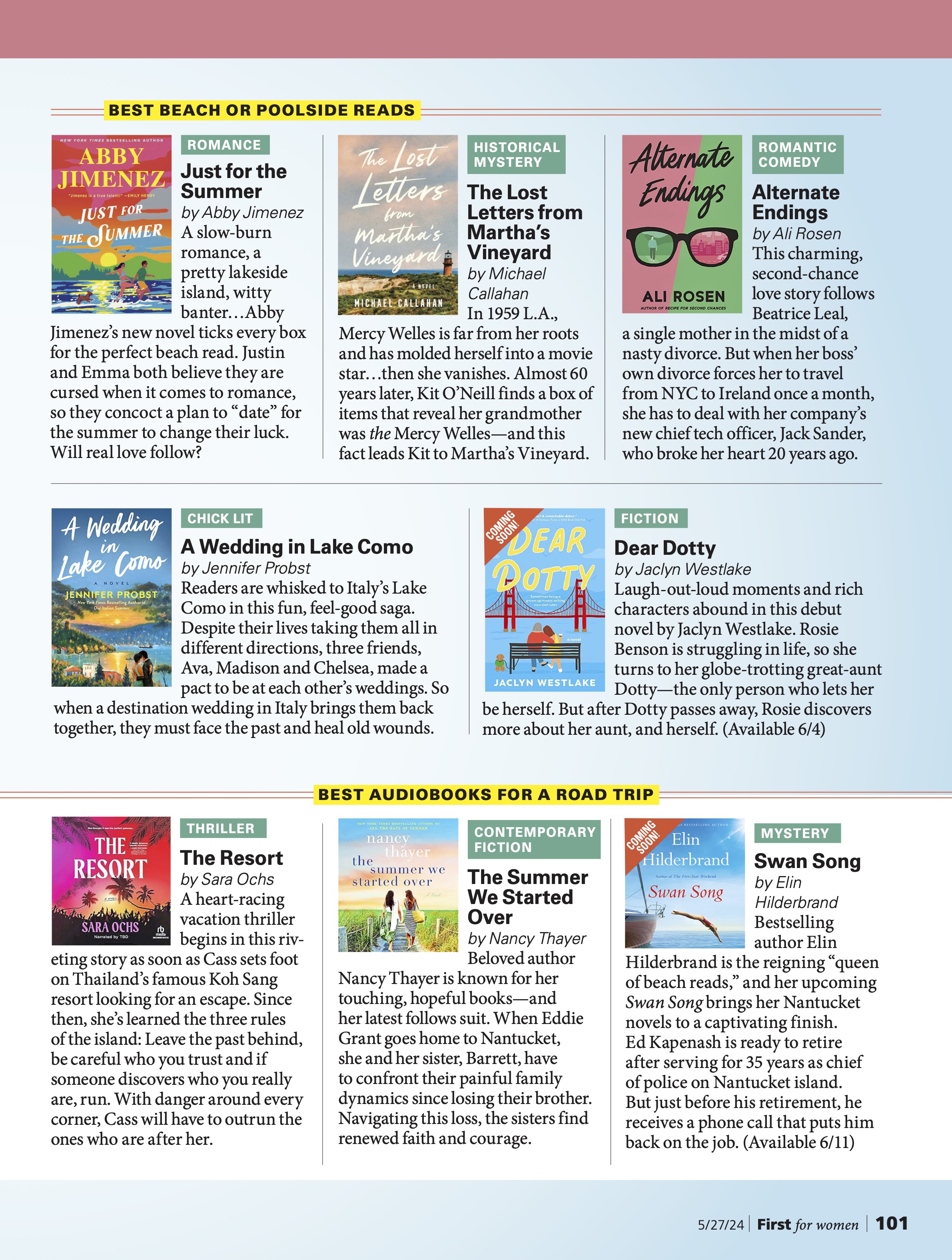 Summer Reading Guide – Carissa Mosness